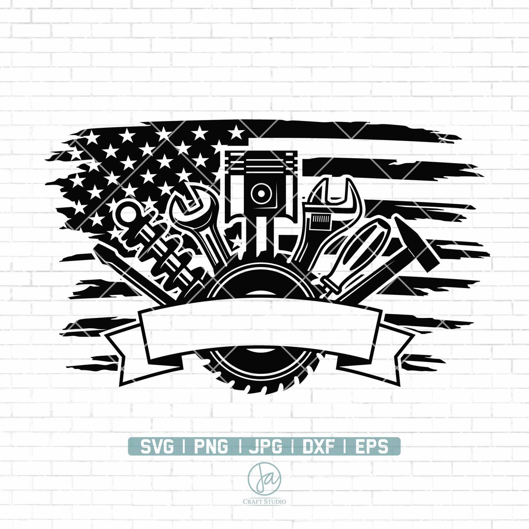 US Mechanic Svg | Mechanic Logo Svg | Mechanic Dad Svg | Wrenches Svg ...