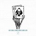 Pocket Aces Skull SVG Poker SVG Playing Cards Svg Skull Gambler Svg ...