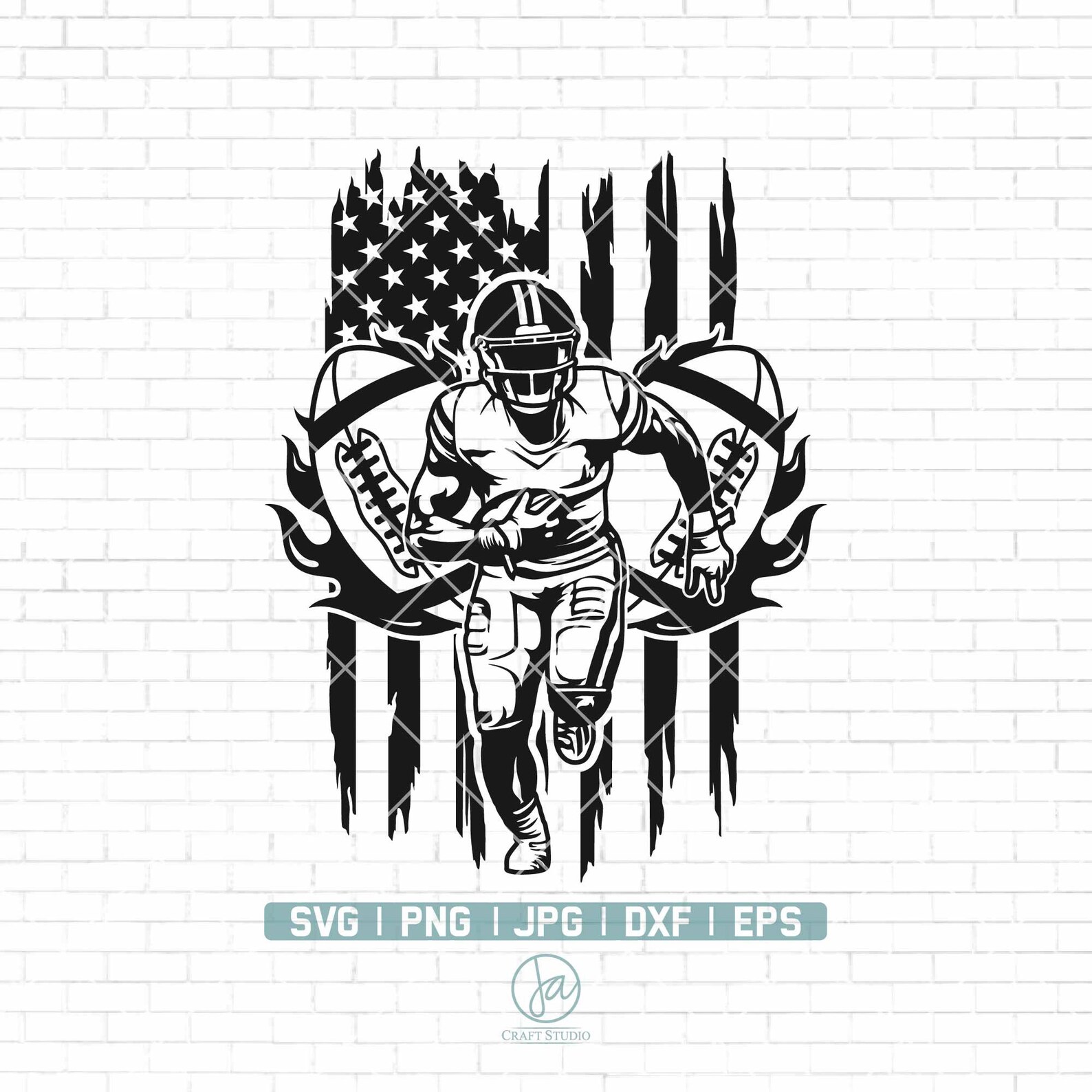 US Football Player Svg Football Shirt Svg Football Team - Etsy