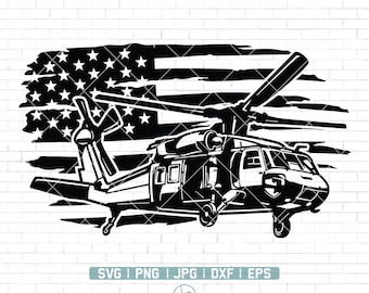 Black Hawk Helicopter SVG Helicopter Svg Chopper Svg Helicopter Clipart ...