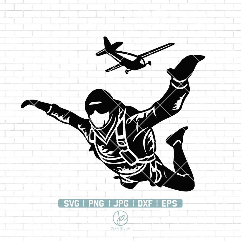 Sky Diving Svg Sky Dive Svg Sky Diver SVG Sky Diving - Etsy