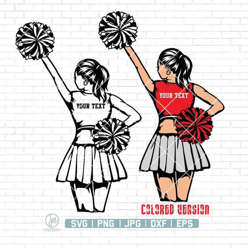 Young Cheerleader Svg - Etsy