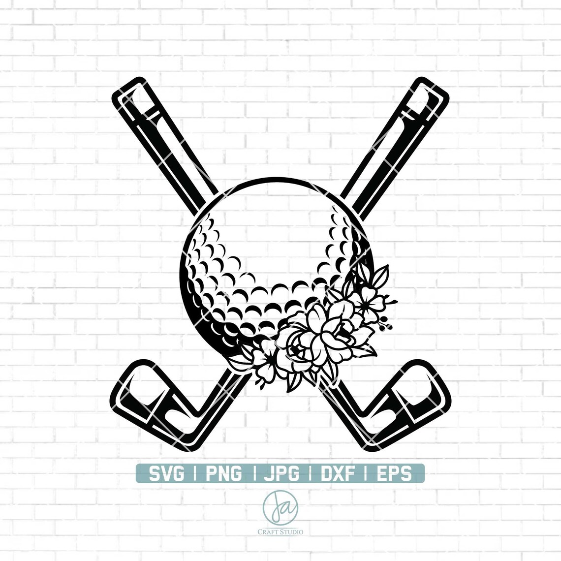 Floral Golf Svg Golfing Svg Golf Player Svg Golf Clubs | Etsy