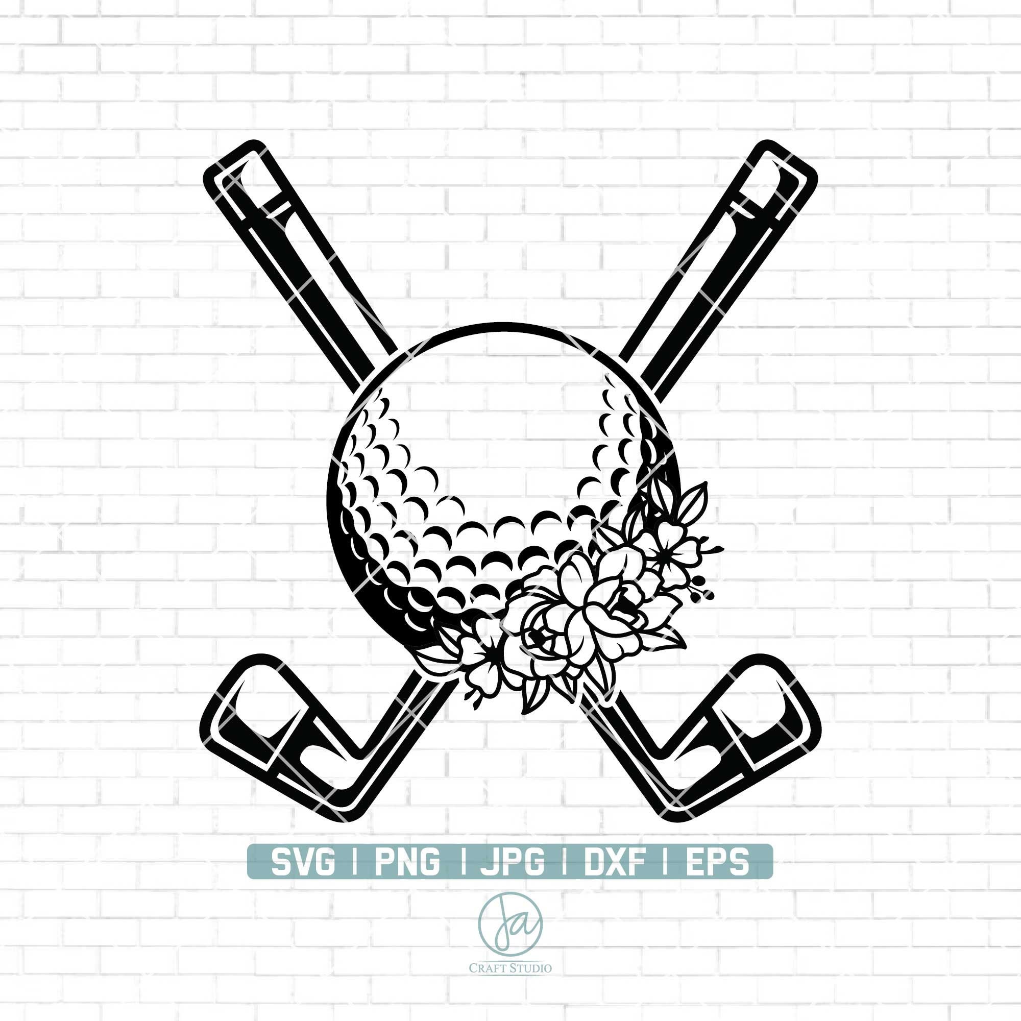 Floral Golf Svg Golfing Svg Golf Player Svg Golf Clubs | Etsy