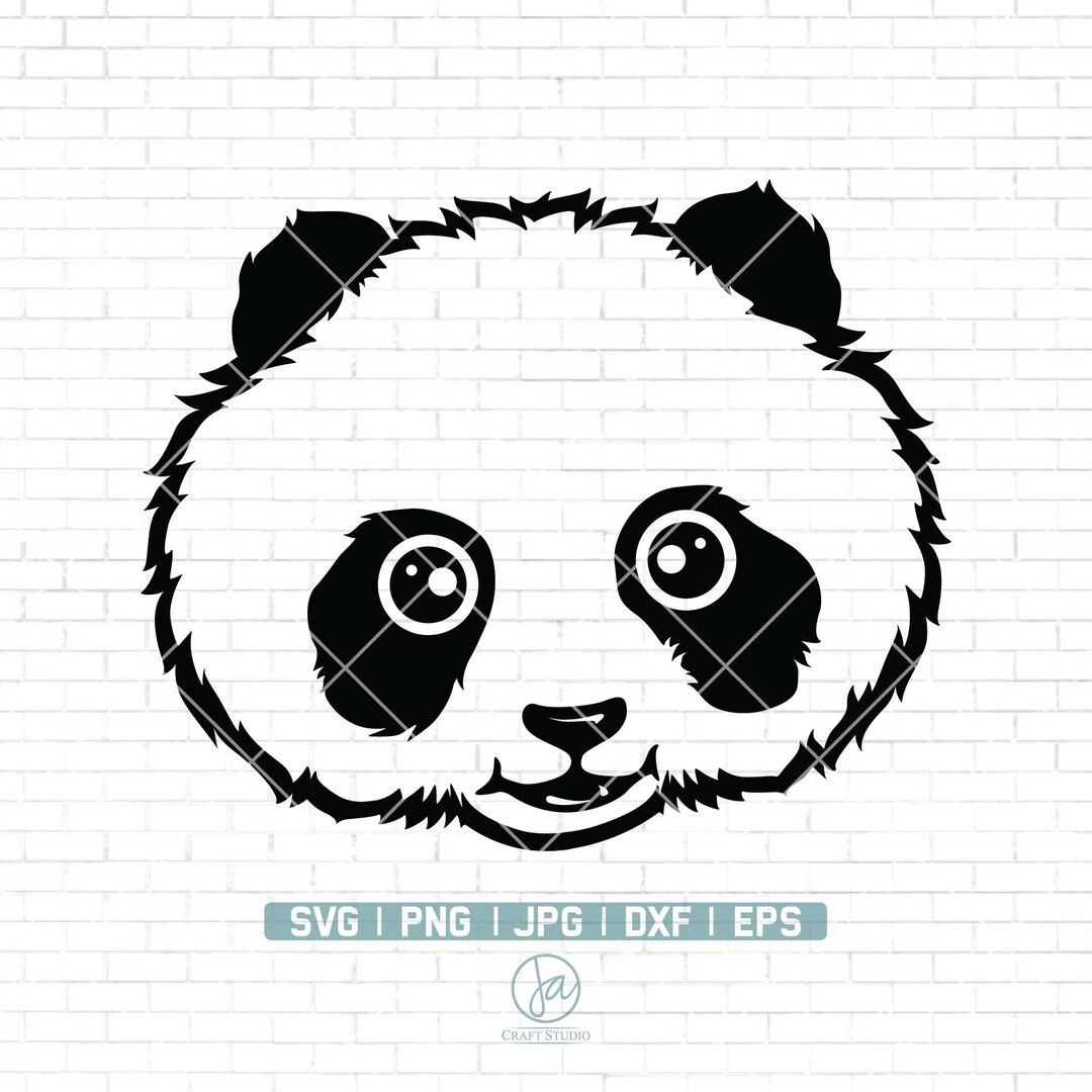 Cute Panda Svg | Baby Panda Svg | Panda Face Svg | Panda Head Svg ...