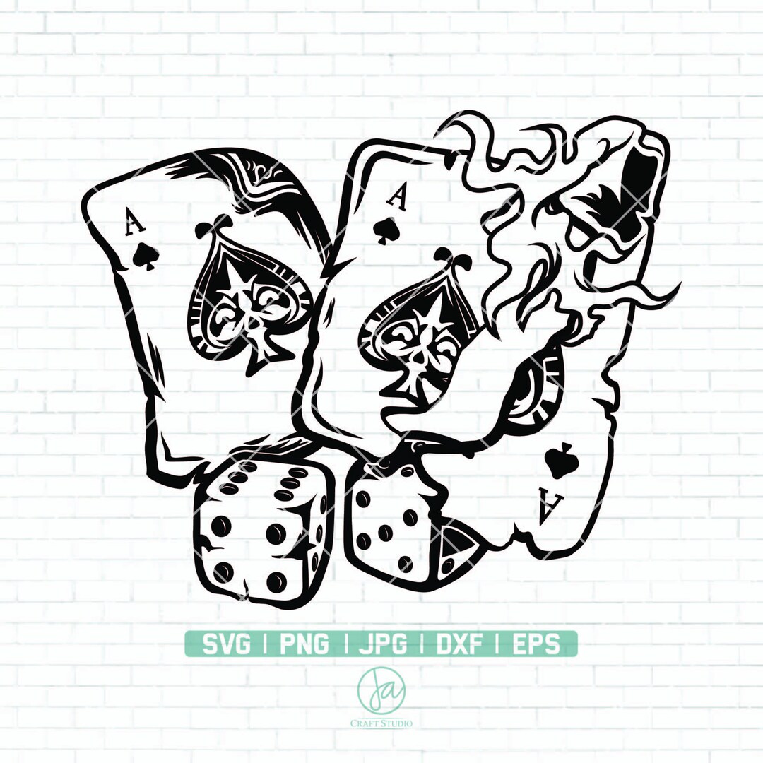 Playing Card Svg | Dice Svg | Flame Svg | Ace of Spades Svg | Poker Svg ...