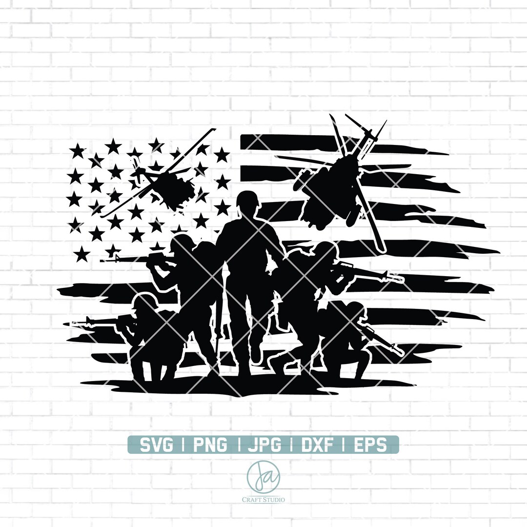 US Soldier SVG File | Veteran Soldier Svg | Military Svg | Military ...