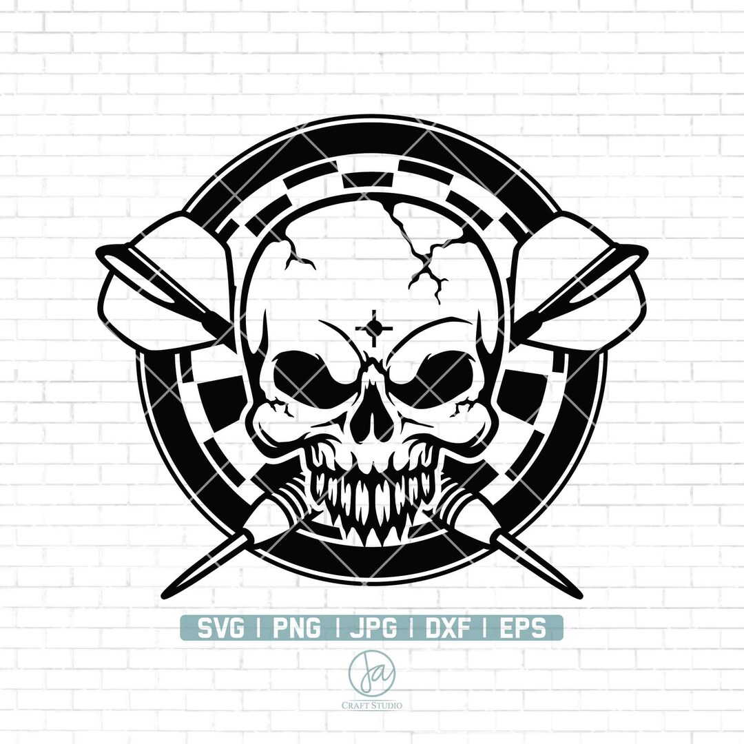 Skull Dartboard Svg | Skull Svg | Dart Game SVG | Dartboard Svg | Dart ...