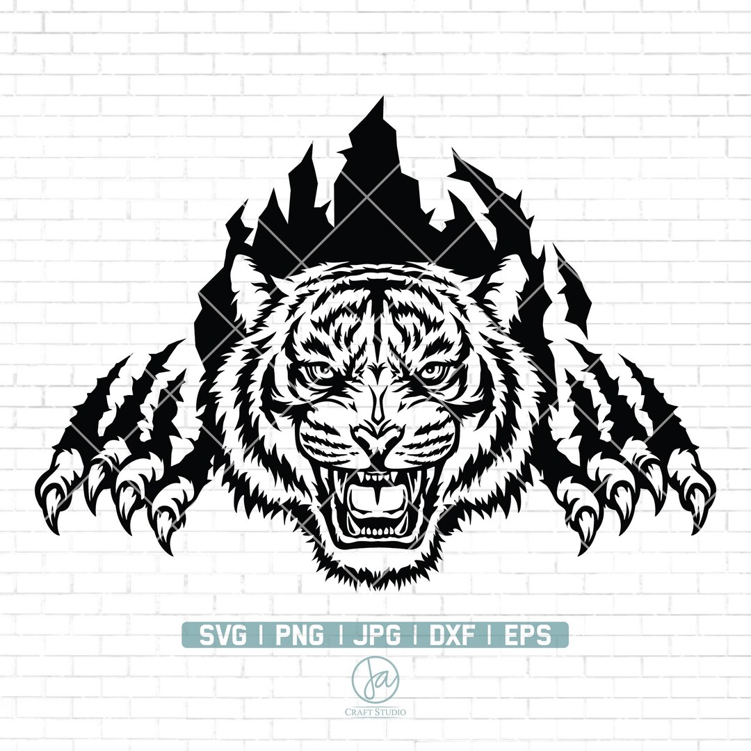 Tiger Scratch Svg | Tiger Claw Svg | Tiger Svg | Tiger Decals | Tiger ...
