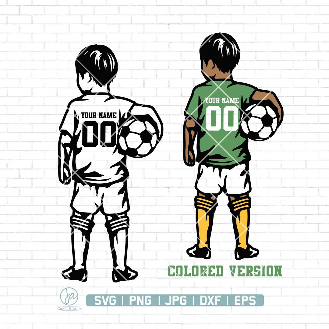 Personalized Name Svg | Soccer Kid Player Svg | Layered Soccer Svg ...