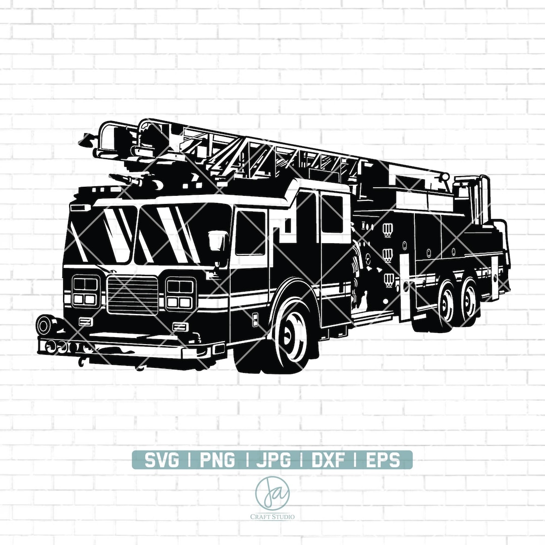 Fire Truck SVG | Fire Engine SVG | First Responder Svg | Fire Truck ...