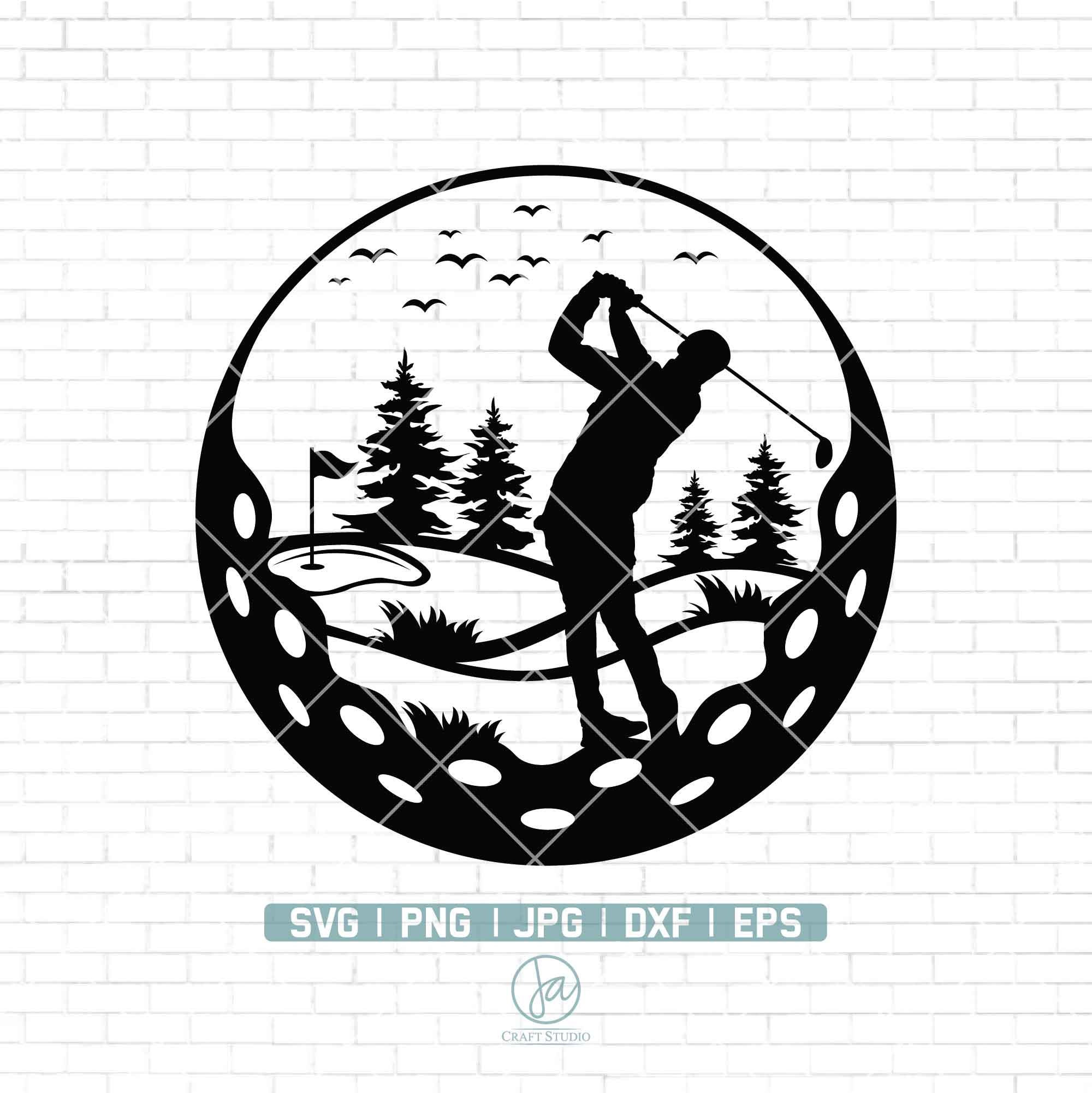 Golfing SVG | Golfer Svg | Golf Ball Svg | Golf Club Svg | Golf Player ...
