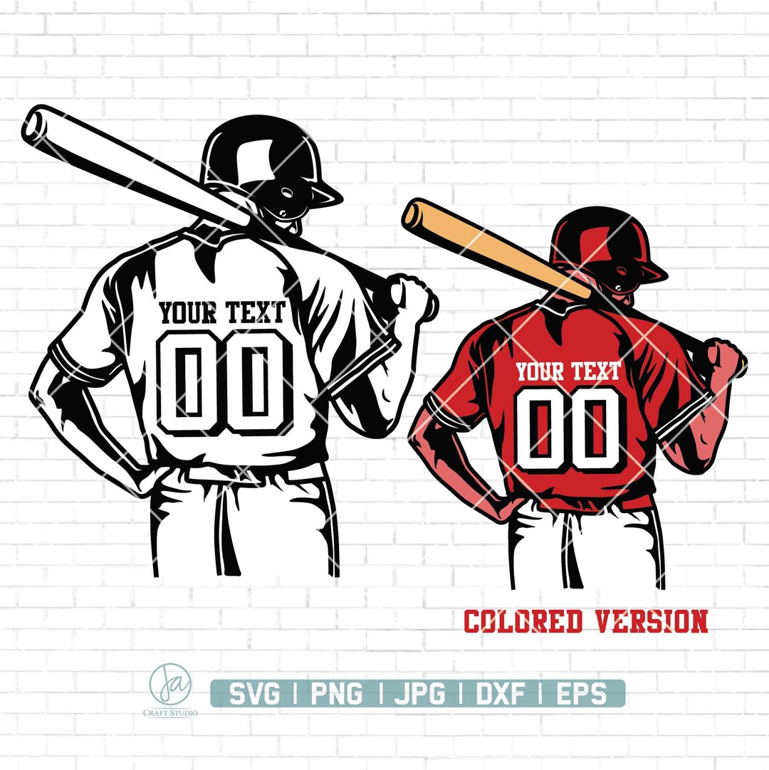 Baseball Player SVG | Baseball Monogram for Silhouette | Personalized ...
