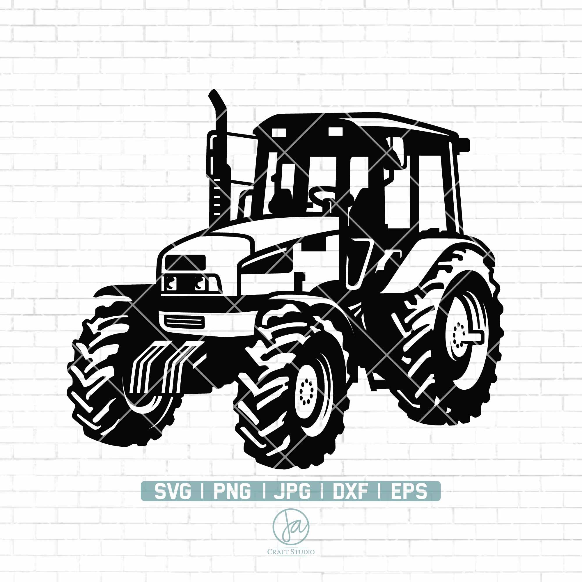 Farm Tractor Svg Tractor Svg Farmer Svg Farm Vehicle Svg - Etsy UK