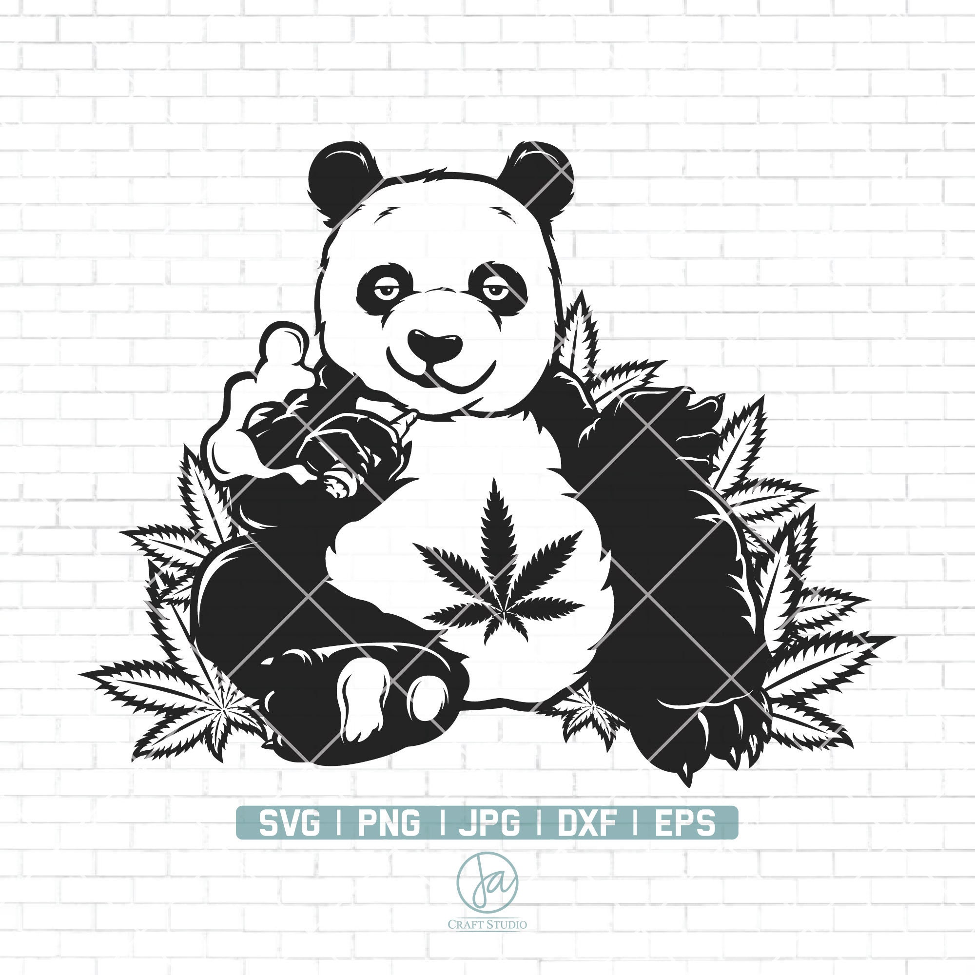 Panda Smoking Joint Panda Svg File Panda Smoking Weed Svg - Etsy Australia