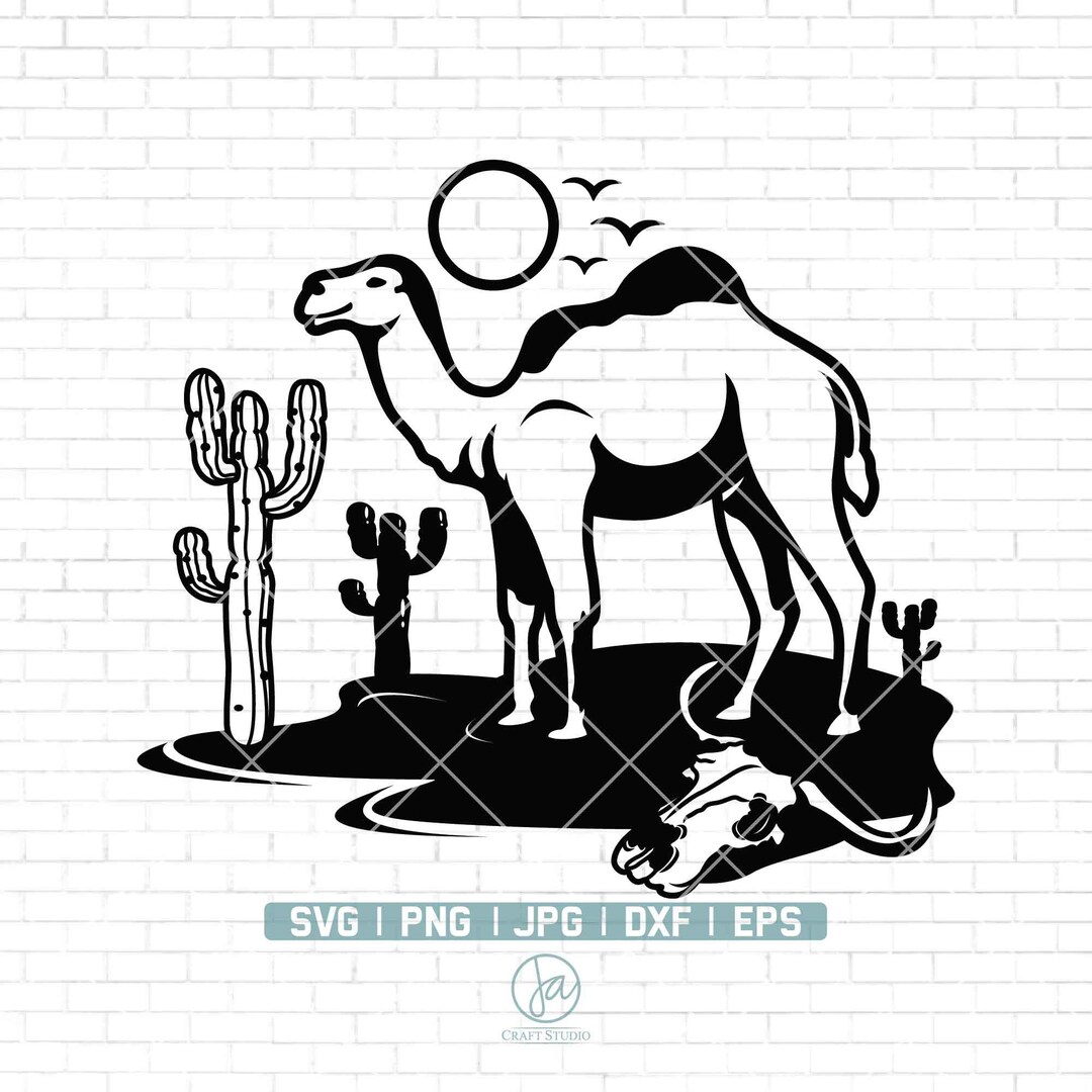 Desert Animal Svg | Desert Scene Svg | Cactus Svg | Cow Skull Svg ...