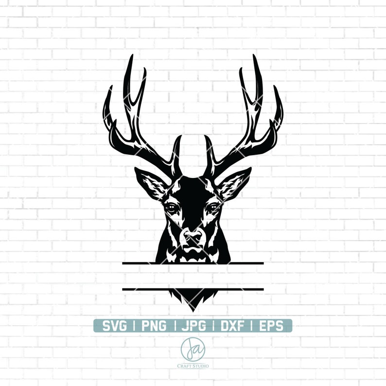 Deer Svg File Deer Monogram Svg Deer Hunting SVG Deer - Etsy