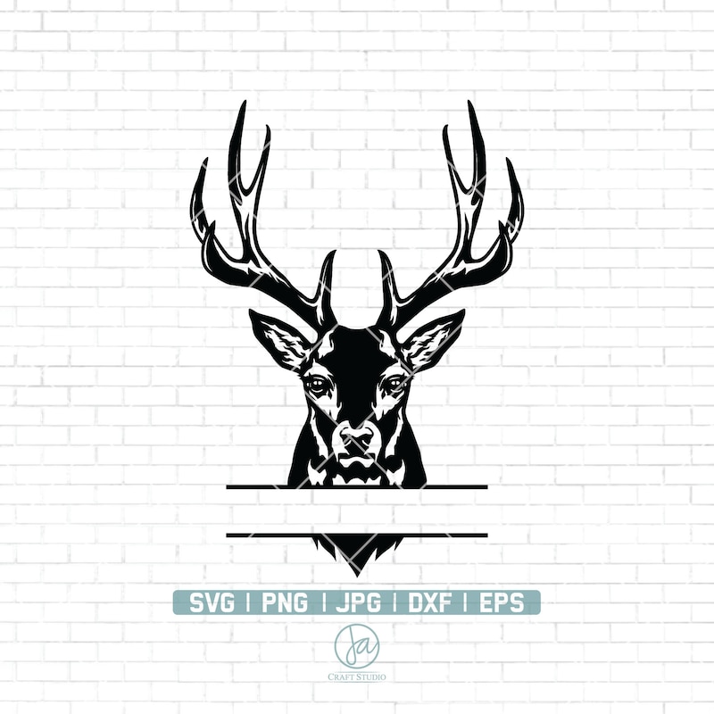 Deer Monogram Svg - Etsy