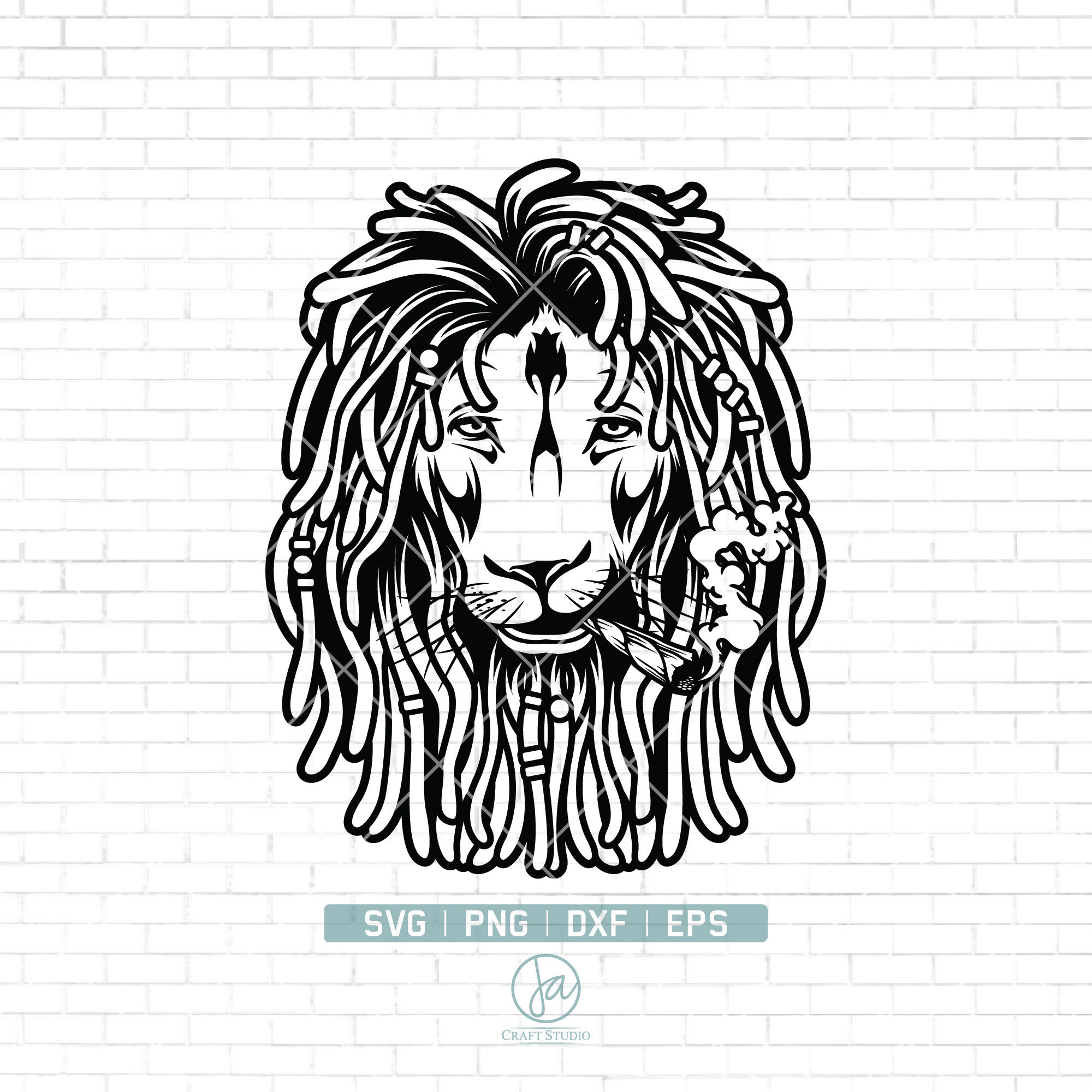 Rasta Lion Smoking Joint Svg Lion Smoking Weed Svg Lion - Etsy