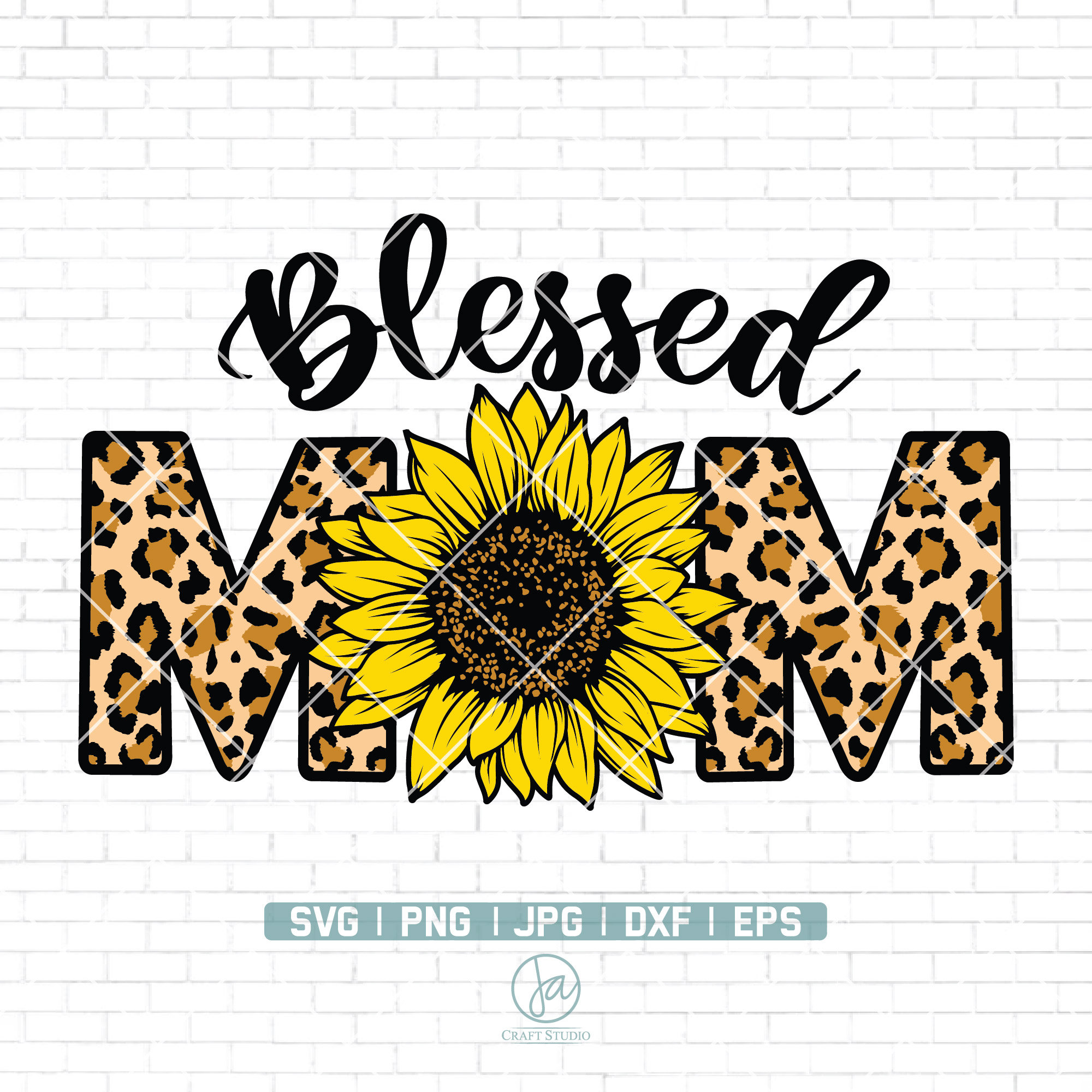 Blessed Mom Svg / Leopard Sunflower Svg / Momlife Svg / Día de | Etsy