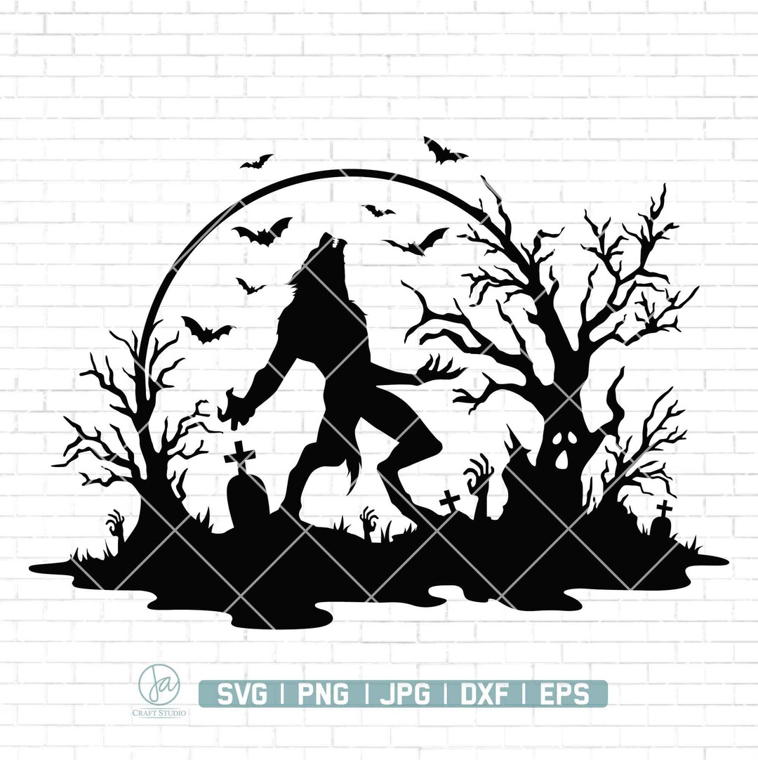 Werewolf SVG | Halloween Svg | Spooky Svg | Creepy | Horror | Werewolf ...