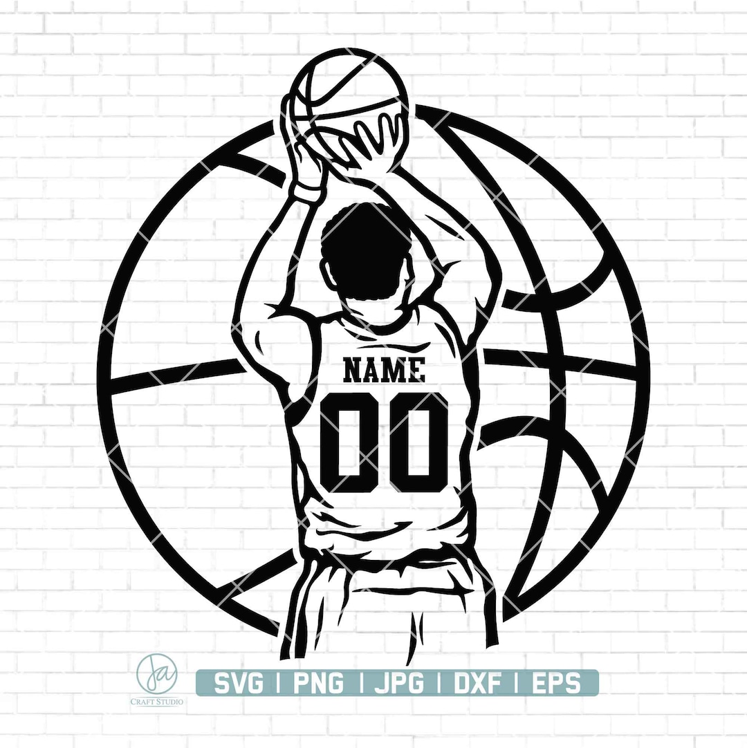Basketball Player Svg | Customized Basketball Player Svg | Basketball ...