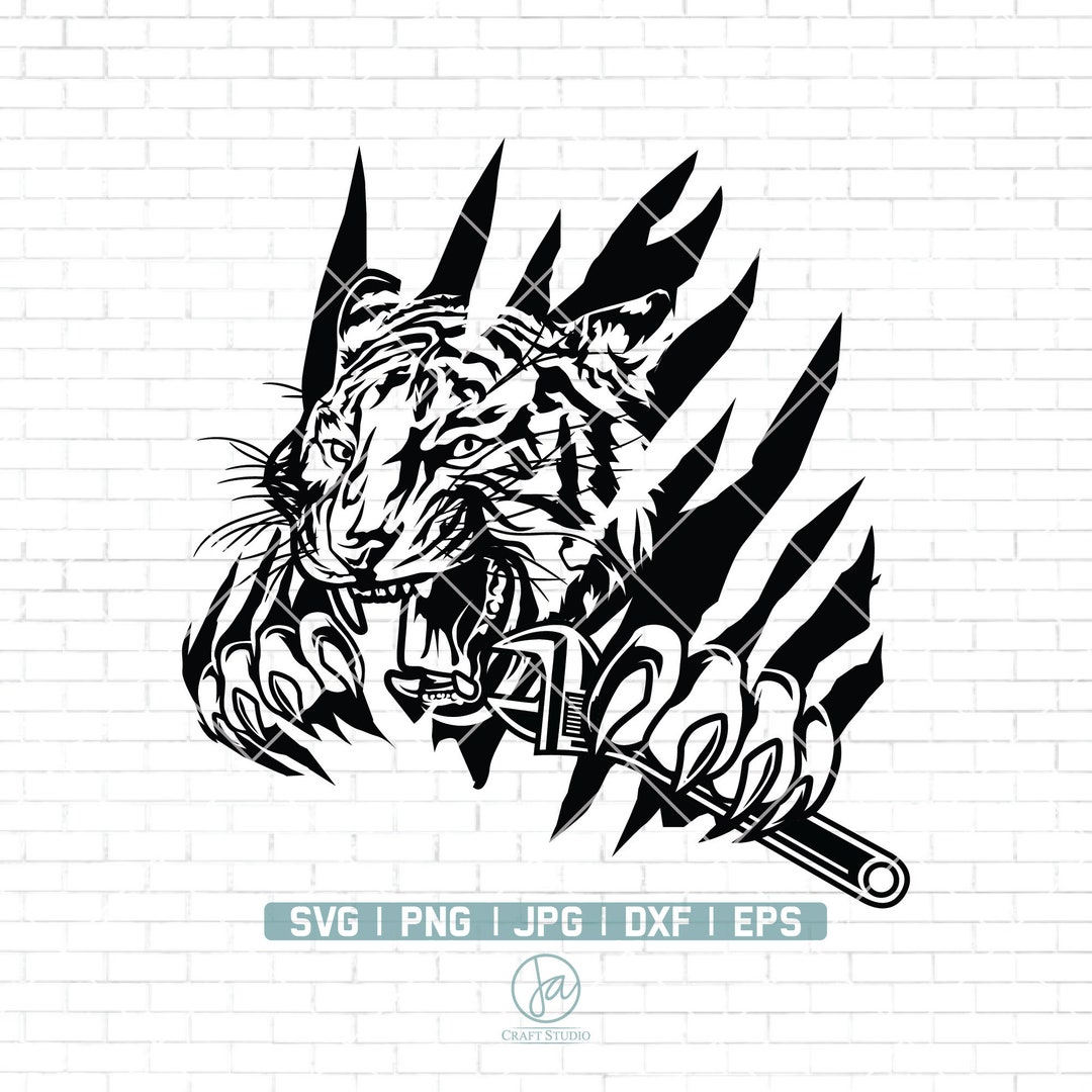 Tiger Mechanic Svg | Mechanic Tiger Svg | Mechanic Svg | Tiger Svg ...
