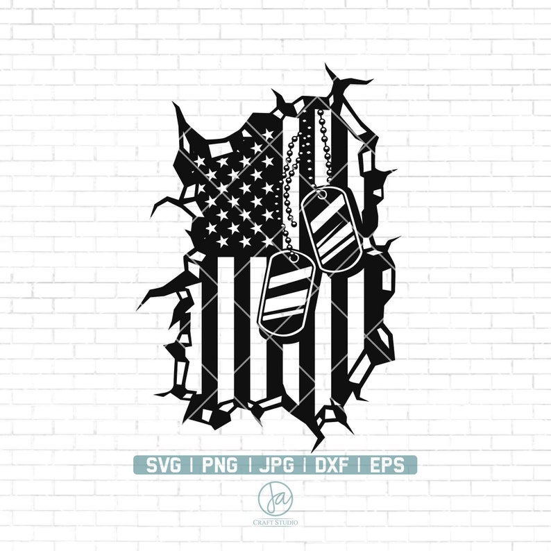 US Army Dog Tags Svg | Military Dog Tags Svg | US Army Svg | Fallen ...