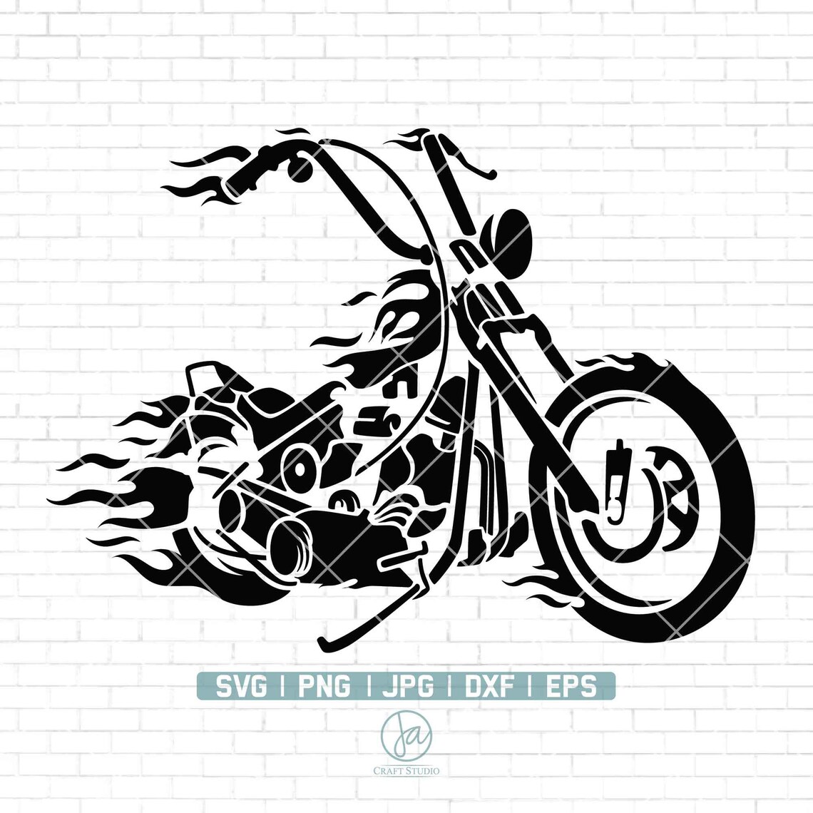 Flaming Motorbike Svg Motorbike Svg Motorcycle Svg - Etsy