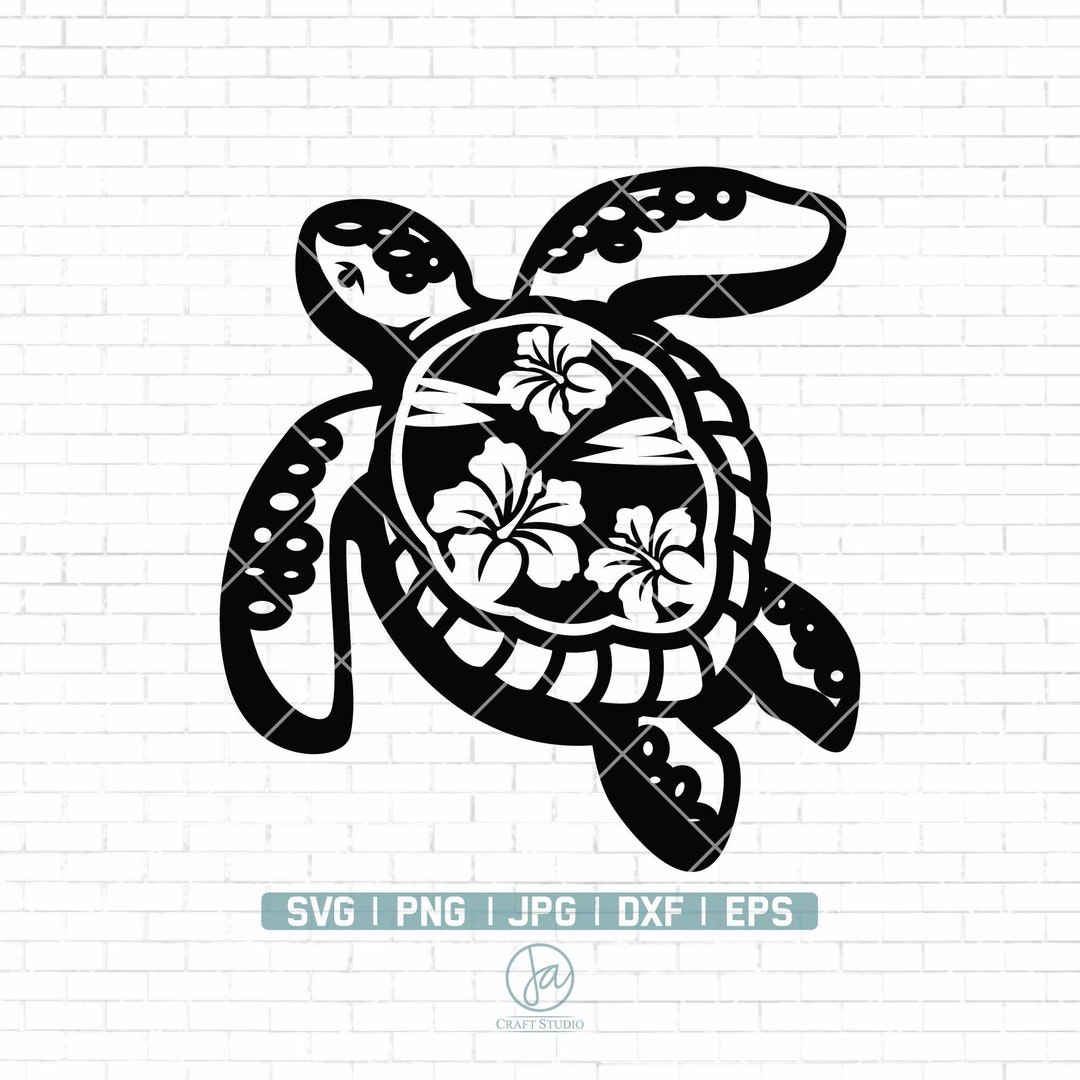 Turtle SVG | Floral Turtle Svg | Sea Turtle SVG | Sea Turtle PNG ...