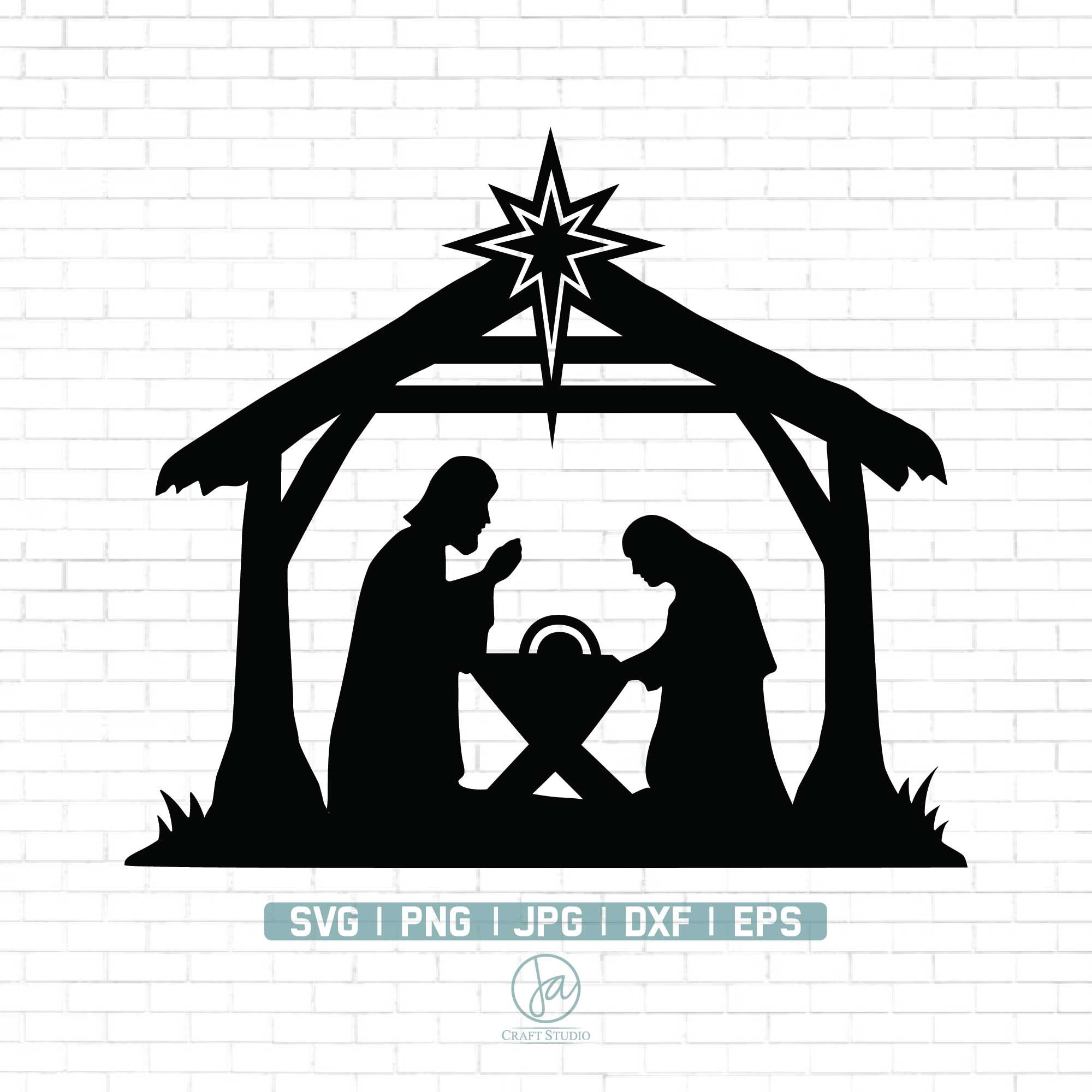 Belén SVG / Natividad SVG / historia real svg / decoración religiosa de ...