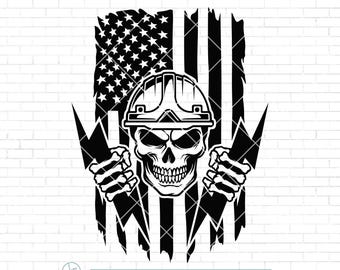 Electrician Skull Svg | Lineman Skull Svg | Electrician Svg | Lineman ...