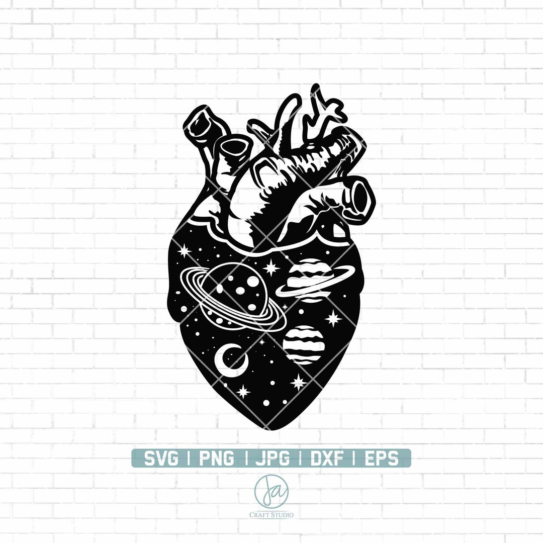 Hear Planet SVG | Planet Svg | Magical Svg | Mystical Svg | Heart Svg ...