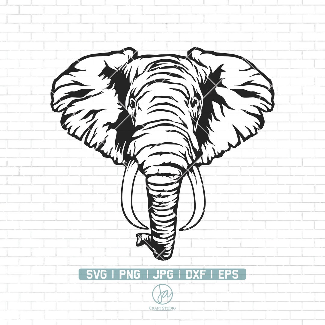 Elephant Svg | Safari Animal Svg | Elephant Vinyl | Elephant Clipart ...