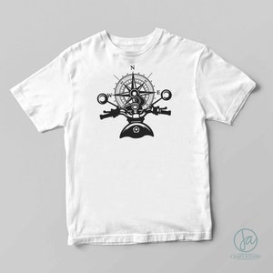Rider Svg | Biker Compass Svg | Compass Scene Svg | Riding Motorcycle ...
