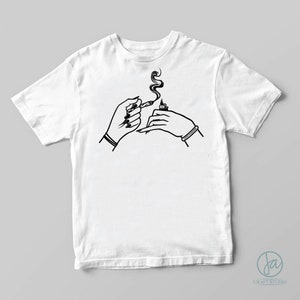 Hands Lighting Joint Svg File | Smoking Weed Joint Svg | Smoking ...