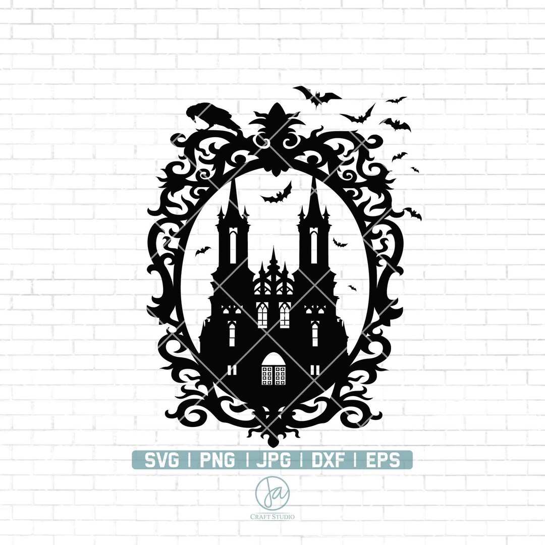 Haunted House Halloween SVG | Halloween Scene Svg | Halloween ...