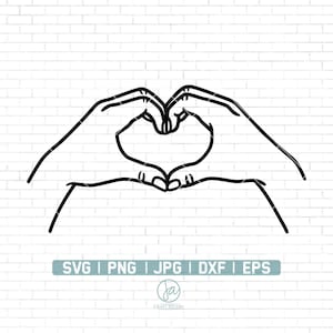 Heart Hands Svg | Love Hands Svg | Heart Sign Svg | Valentines Svg ...