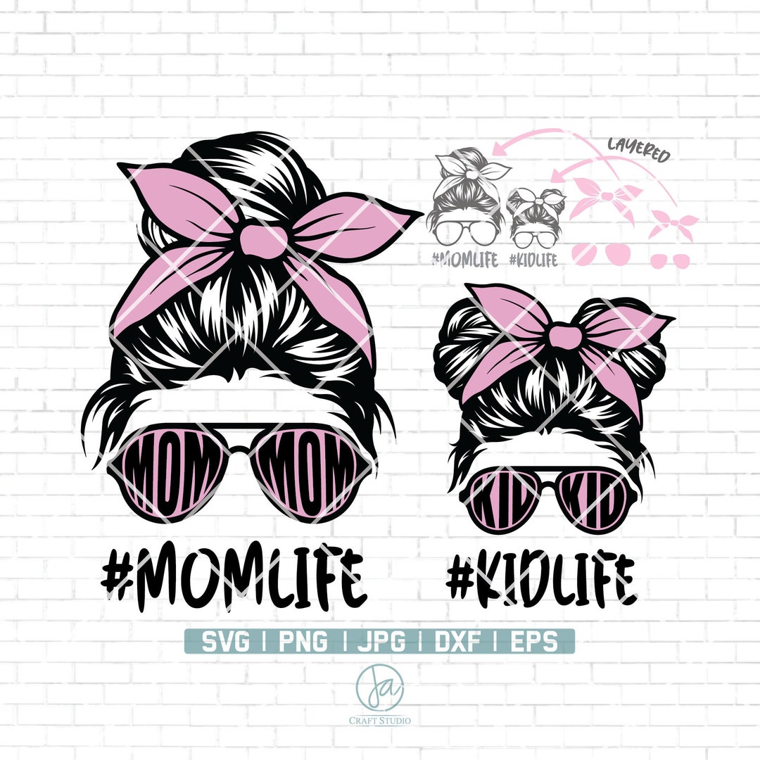 Momlife Svg Mom Life Kid Life Svg momlife Svg kidlife Svg Mom and ...