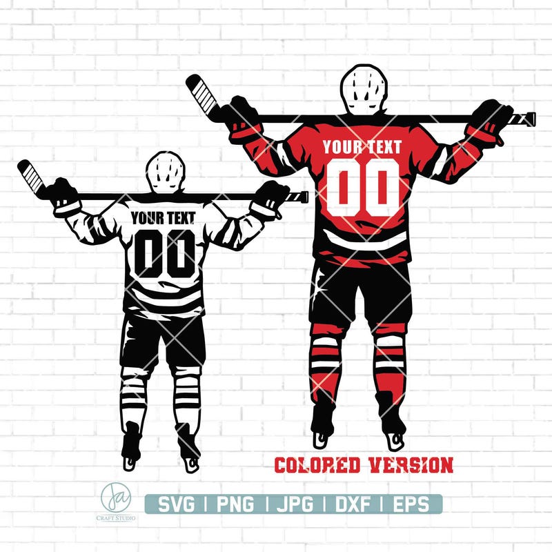 Hockey Player Back Shirt - Etsy