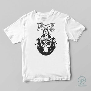 Space Girl Svg | Galaxy Girl Svg | Universe Girl Svg | Planet Svg ...