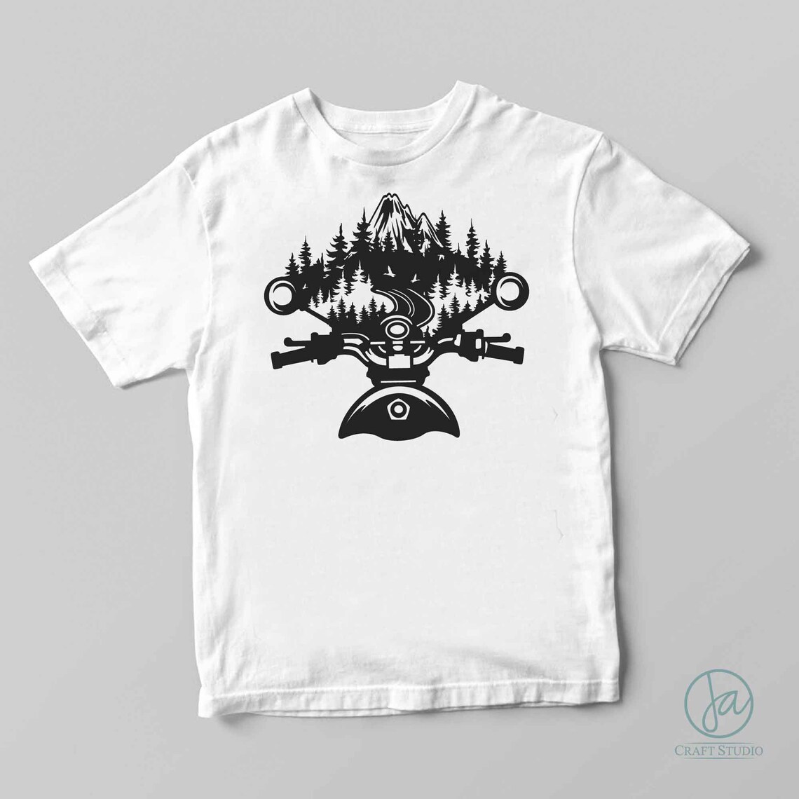 Rider Svg | Biker Mountain Svg | Mountain Scene Svg | Riding Motorcycle ...