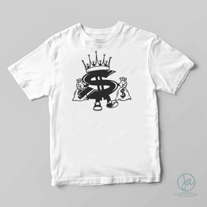 Money King Svg | Money Bag Cut File | US Dollar Sign Clipart | Rich ...