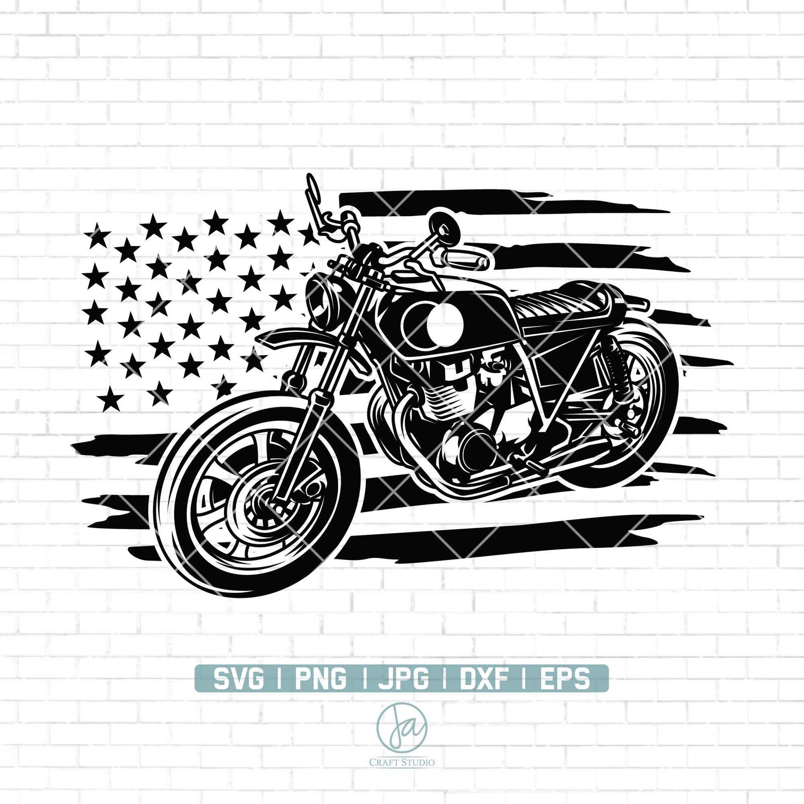 US Motorcycle Svg | Big Bike Rider Svg | Motorcycle Cricut | Motorcycle ...