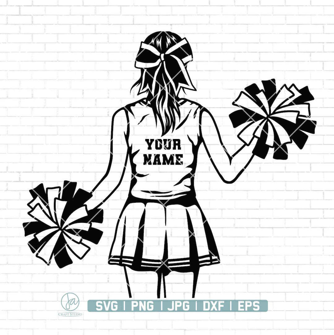 Cheerleader Svg | Personalized Name | Cheerleader Name Svg | Cheer ...