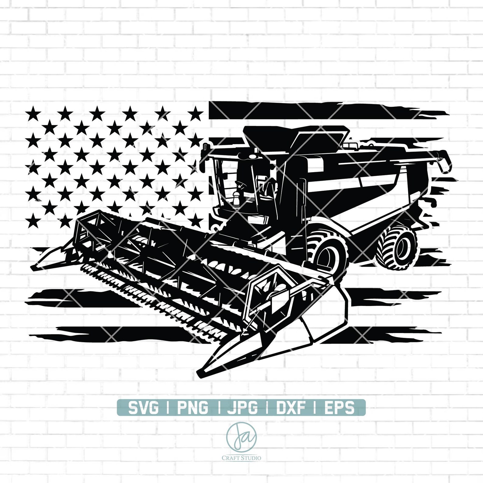 US Combine Harvester SVG Wheat Harvester SVG Combine Svg - Etsy