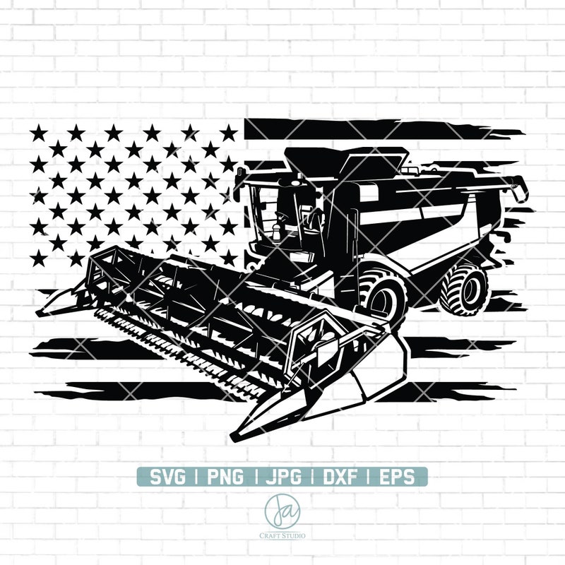 Farm Combine Svg - Etsy