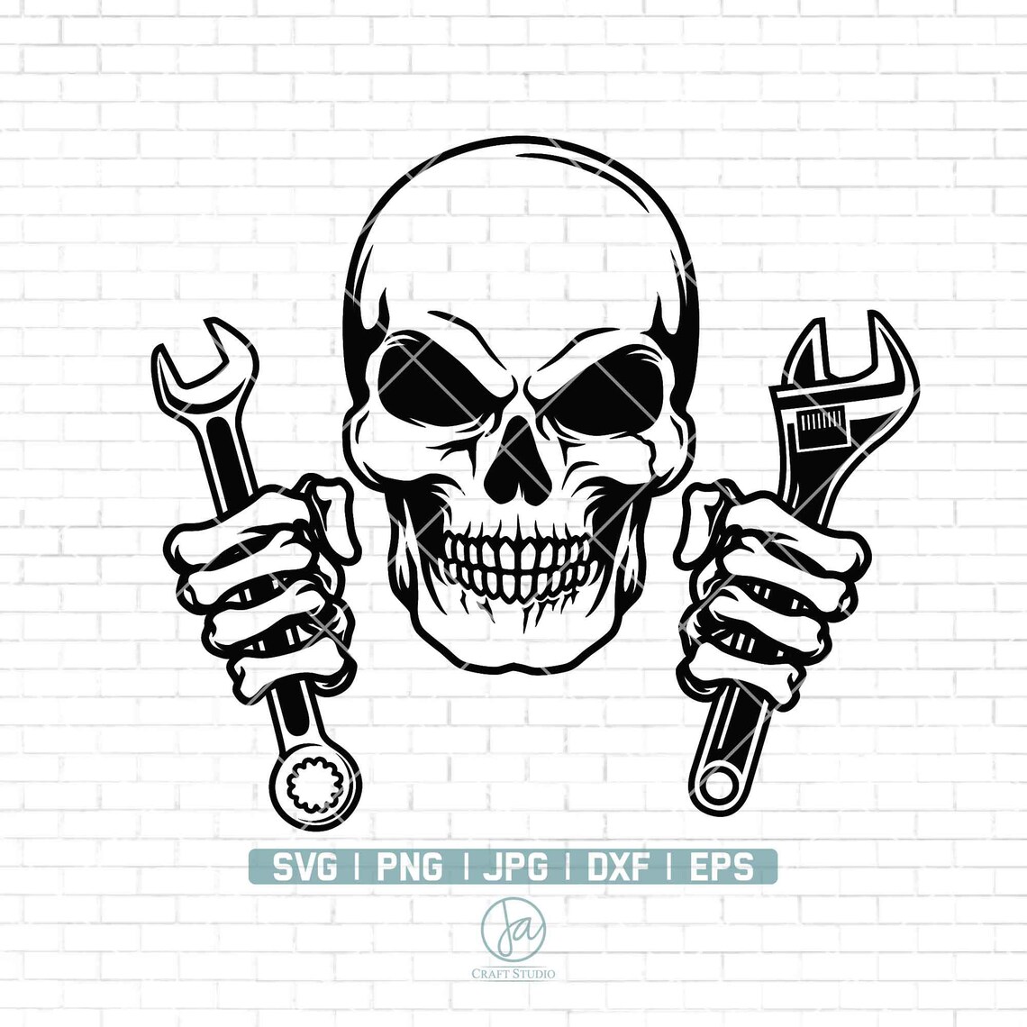 Skull Mechanic Svg Mechanic Logo Mechanic Skull Png - Etsy