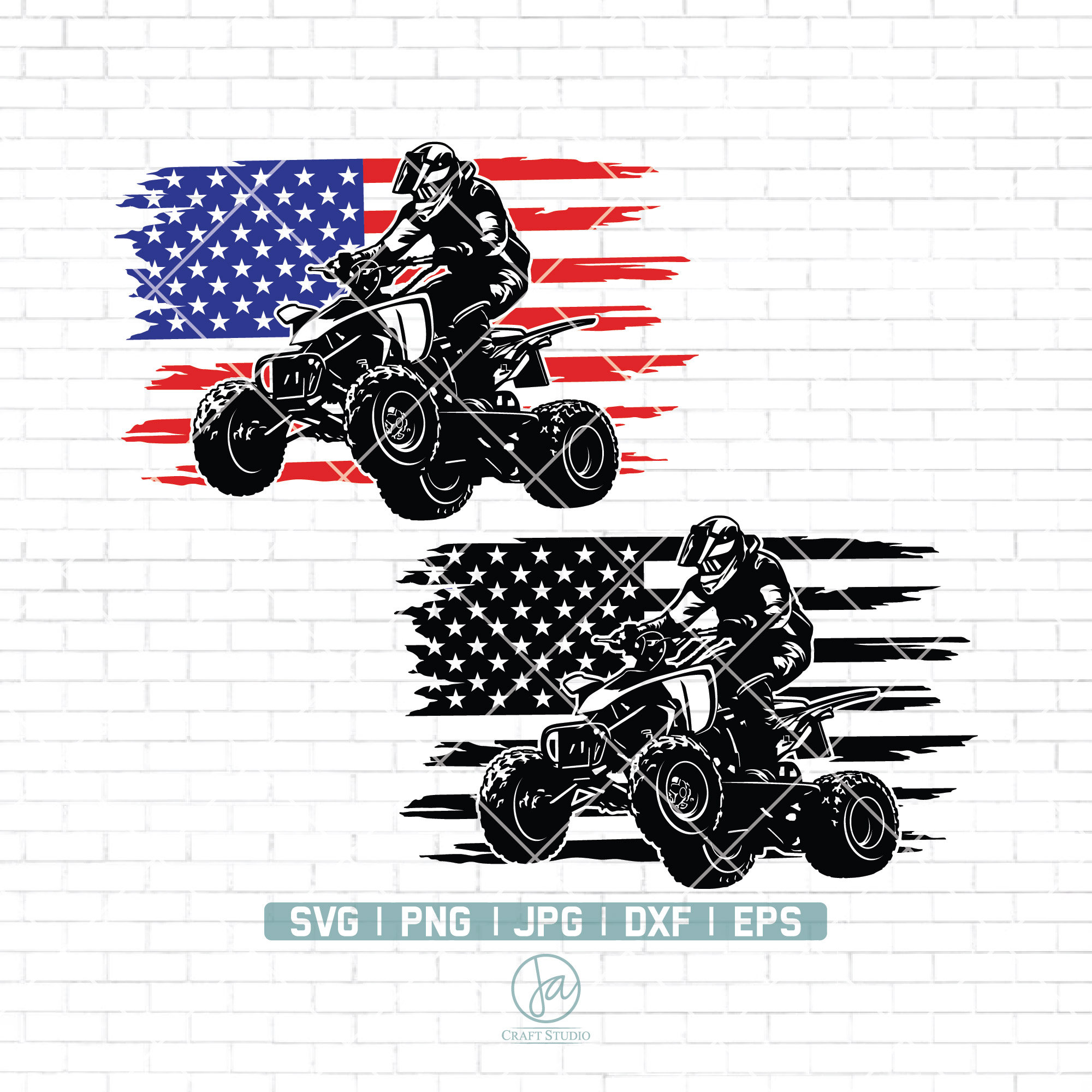 ATV Svg 4 Wheeler Svg File Atv Clipart Quad Riding Svg - Etsy