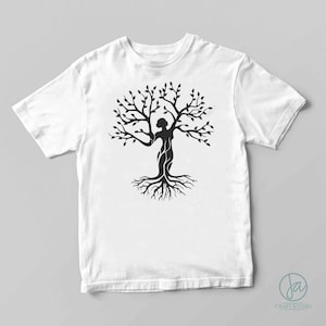 Woman Tree SVG | Women Empowerment SVG | Mother Nature SVG | Tree With ...